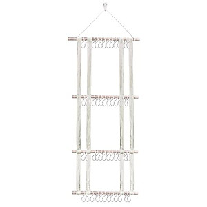 cherrboll Hair Bows Holder Headband Organizer for Girls, Hair Clips Hanger Storage with Hooks, Wall Hanging Decor for Nursery Room