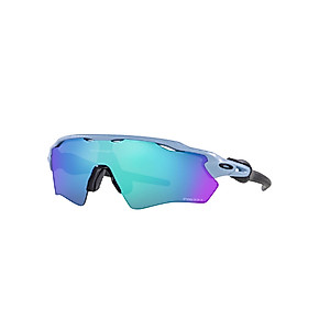 Oakley Youth Oj9001 Radar Ev Xs Path Rectangular Sunglasses, Matte Stonewash/Prizm Sapphire, 31 mm