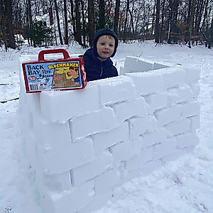 Back Bay Play Sand Castle Block Maker Beach Toys - Sand & Snow Molds Fort Building Sets for Kids - All Ages -Indoor/Outdoor Made in USA (Arctic Blue 2 Pack)