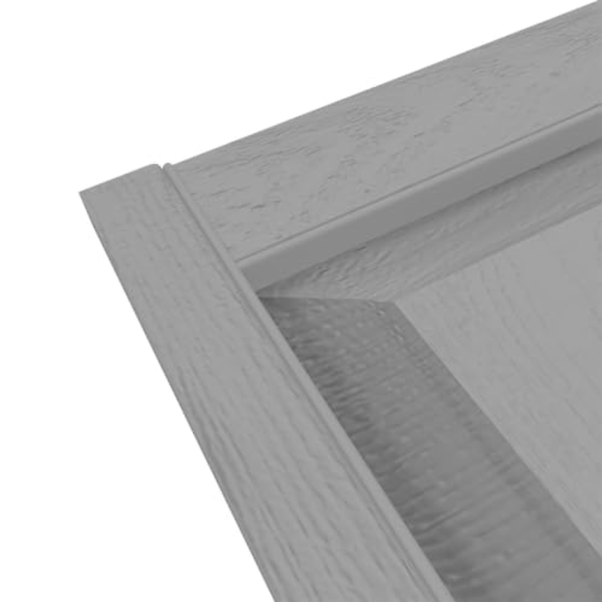 Ekena Millwork Lifetime Vinyl LP2S12X05500PG Standard Two Equal Panel Vinyls, Raised Panel Vinyl Shutters, w/Installation Shutter-Lok's & Matching Screws (Per Pair), 12"W x 55"H, Paintable