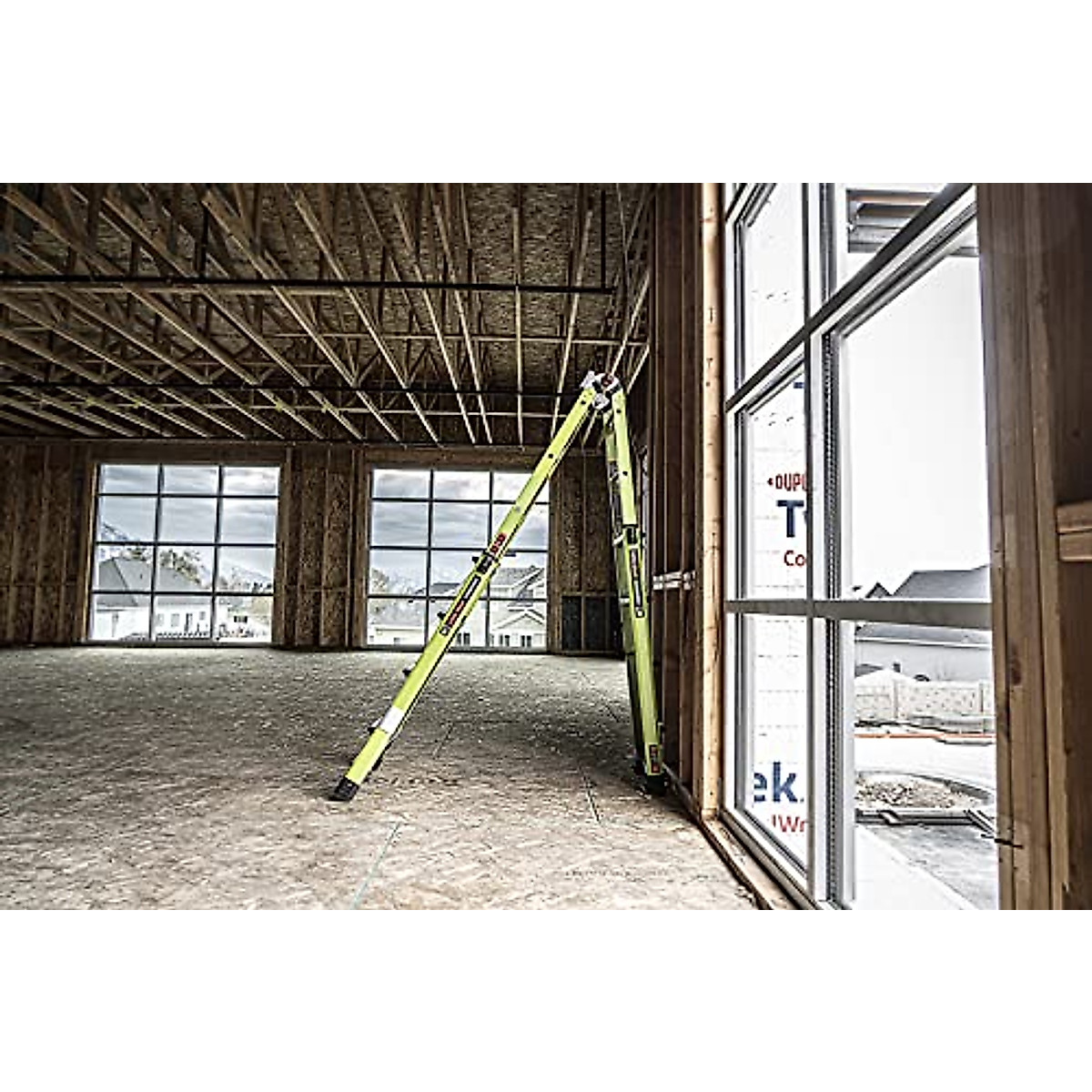 Little Giant Ladder Systems Conquest 2.0 All-Terrain, M17, 17ft, Multi-Position Ladder with Adjustable Outriggers, Fiberglass, Type 1A, 300 lbs Weight Rating, (17107-001)