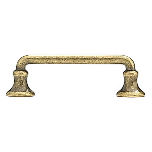 Richelieu Hardware BP873R3 Toulon Collection 3-inch (76 mm) Center-to-Center Regency Brass Traditional Round Cabinet and Drawer Pull Handle for Kitchen, Bathroom, and Furniture