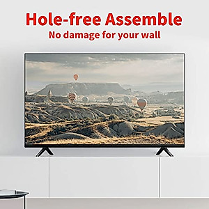 notiela TV Stand Compatible with TCL ROKU Smart TV, Base Stand for TCL 40in 43in 55in Roku TV, TV Stand Legs for TCL Roku TV with Screws (Black)