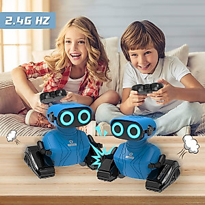 KaeKid Robots for Kids, 2.4Ghz Remote Control Robot Toys with LED Eyes & Flexible Arms, Dance & Sounds, RC Toys for 3 4 5 6 7 8 Year Old Boys Girls