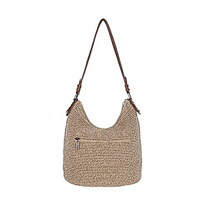 The Sak Sequoia Hobo Bag in Hand-Crochet, Soft & Slouchy Silhouette, Timeless & Elevated Design, Bamboo Static II