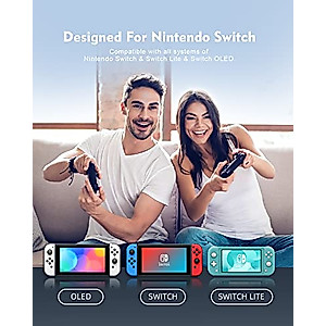 Switch Controller，Pro Controller for Switch/Switch Lite/Switch OLED,NENOTOH Switch Remote Controller Gamepad Joystick, Adjustable Turbo and Dual Vibration，Ergonomic Non-Slip