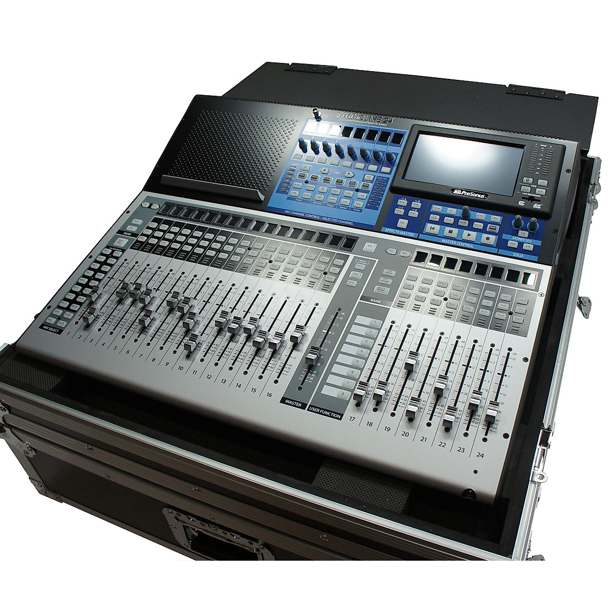 Harmony Audio HCPRE2442DHW Flight Dog House Road Case Compatible with Presonus StudioLive 24 Mixer