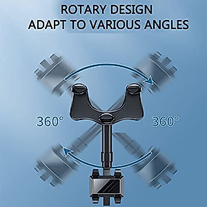 Youdiyla 360°Rotatable and Retractable Car Phone Holder Mount Car Rearview Mirror Bracket,Multifunctional Adjustable Universal Phone Holder, for All Mobile Phones and Car