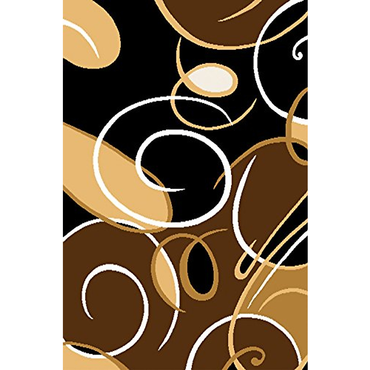 Home Dynamix Loire Contemporary Area Rug 8x10 Ebony/Yellow