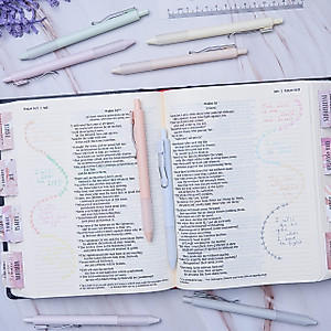 BLIEVE - Colored Gel Pens With Cool Matte Finish, Aesthetic and Cute Drawing Pens With Smooth Writing For Journaling And Bible Note Taking No Bleed Through, School Supplies (Pastel)