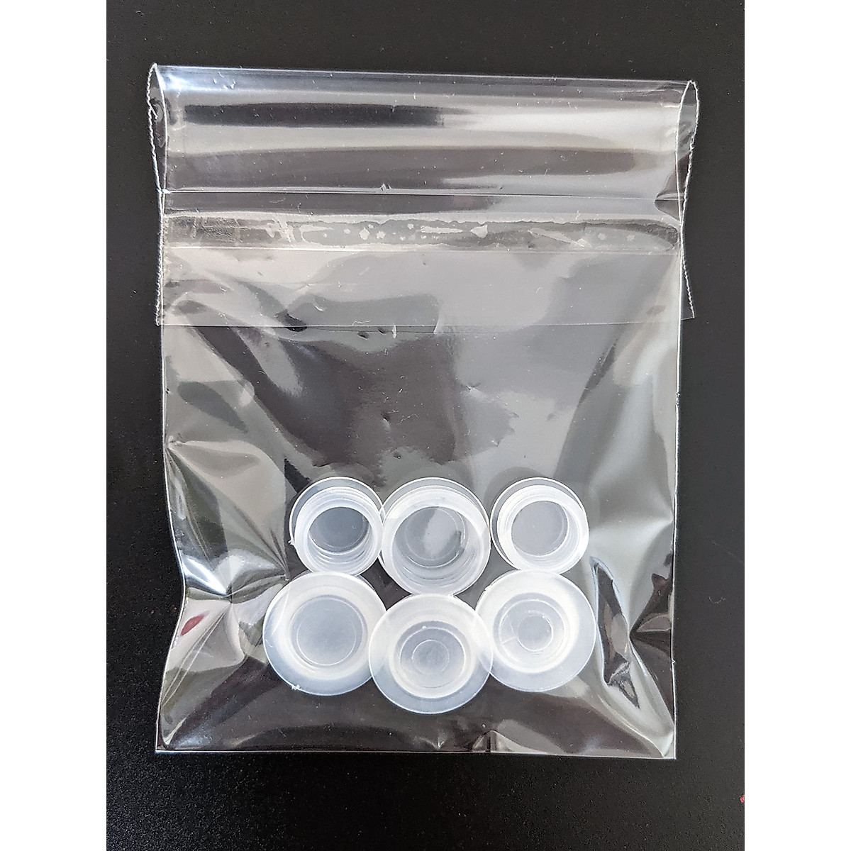 Generic Plastic Stopper Replacement Plug for Salt and Pepper Shakers, Flower Pots, Bottles, Pipes etc (6 pieces) (Sizes 1 2 , 7 16 , 3 8 ), White