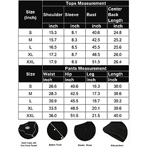 Avidlove Womens Comfort Pajama Set Short-Sleeve with Long Pjs Pants Soft Sleepwear,Medium,Black Pj