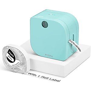 Phomemo P12 PRO Label Maker, Label Maker Machine with Tape, Mini Thermal Label Printer for Labeling Home Office, Bluetooth Label Maker Handheld Labeler Rechargeable for Organization, for Phone & Pad