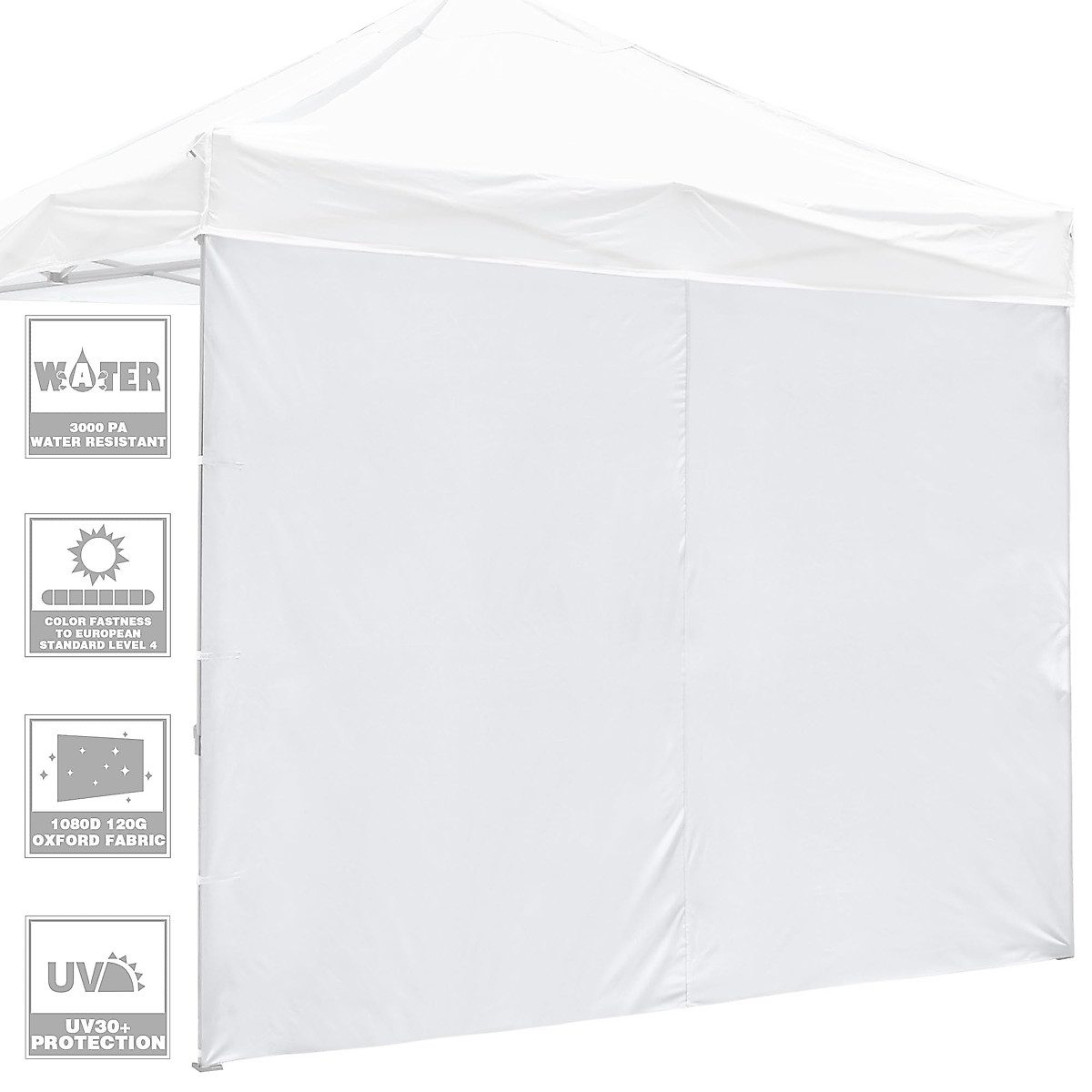 10x10ft EZ Canopy Gazebo Side Wall/White