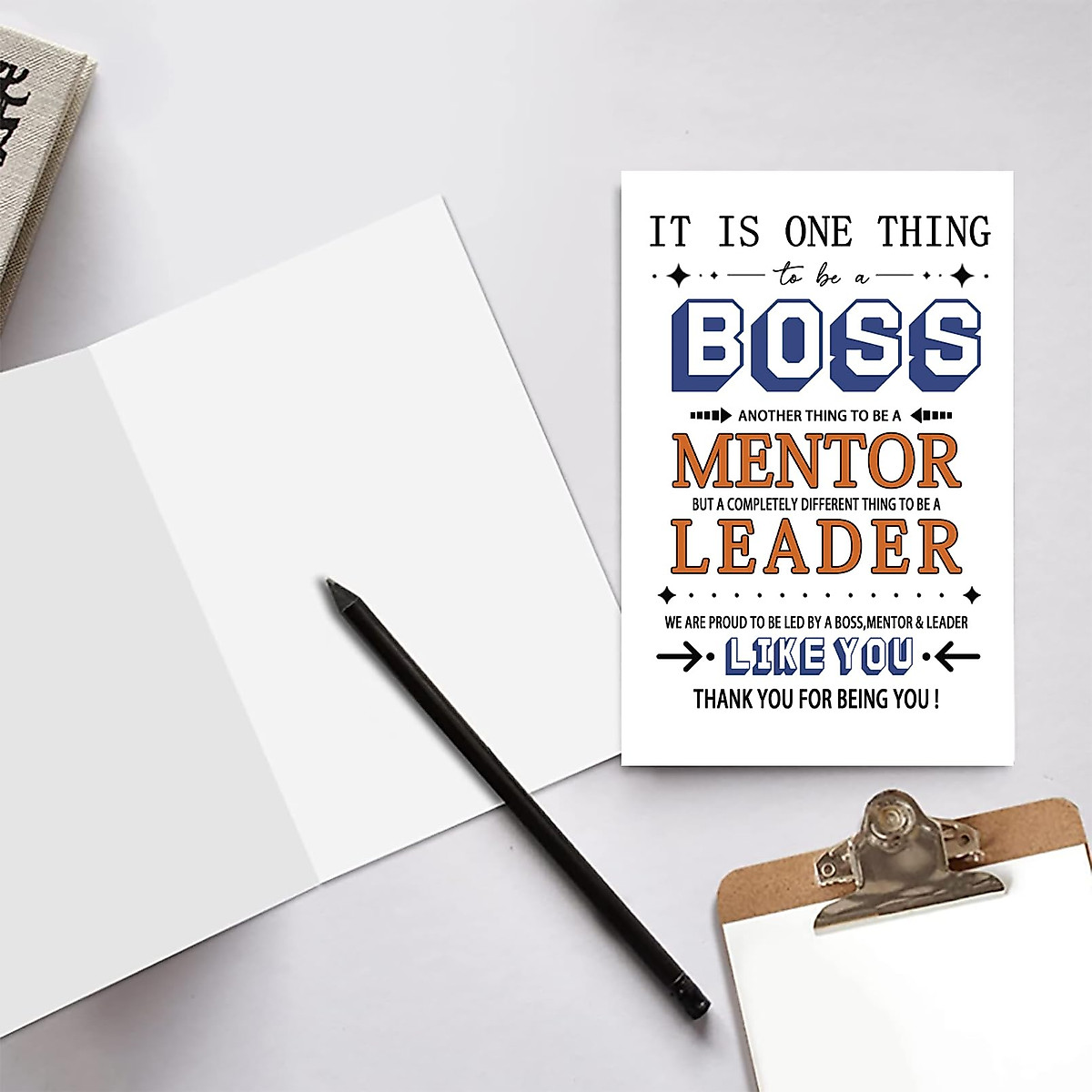 Funny Boss’s Day Card for Boss, Unique Boss Appreciation Card for Him Her, National Bosses Day Gifts for Leader, Best Boss Day Cards Gifts for Mentor, Bosses Day Gift Ideas