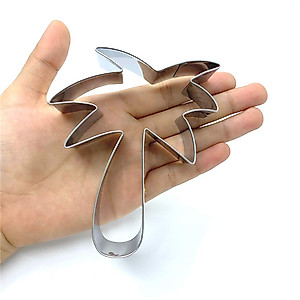 LILIAO Palm Tree Cookie Cutter - 3.4 x 4.2 inches - Stainless Steel