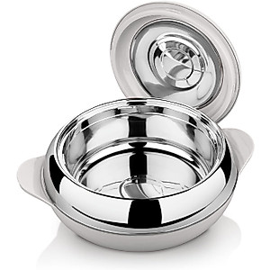 Tmvel Crescent Insulated Casserole Hot Pot - Insulated Serving Bowl With Lid - Food Warmer - 3 pcs Set 2.5 L / 3.5 L / 5 L