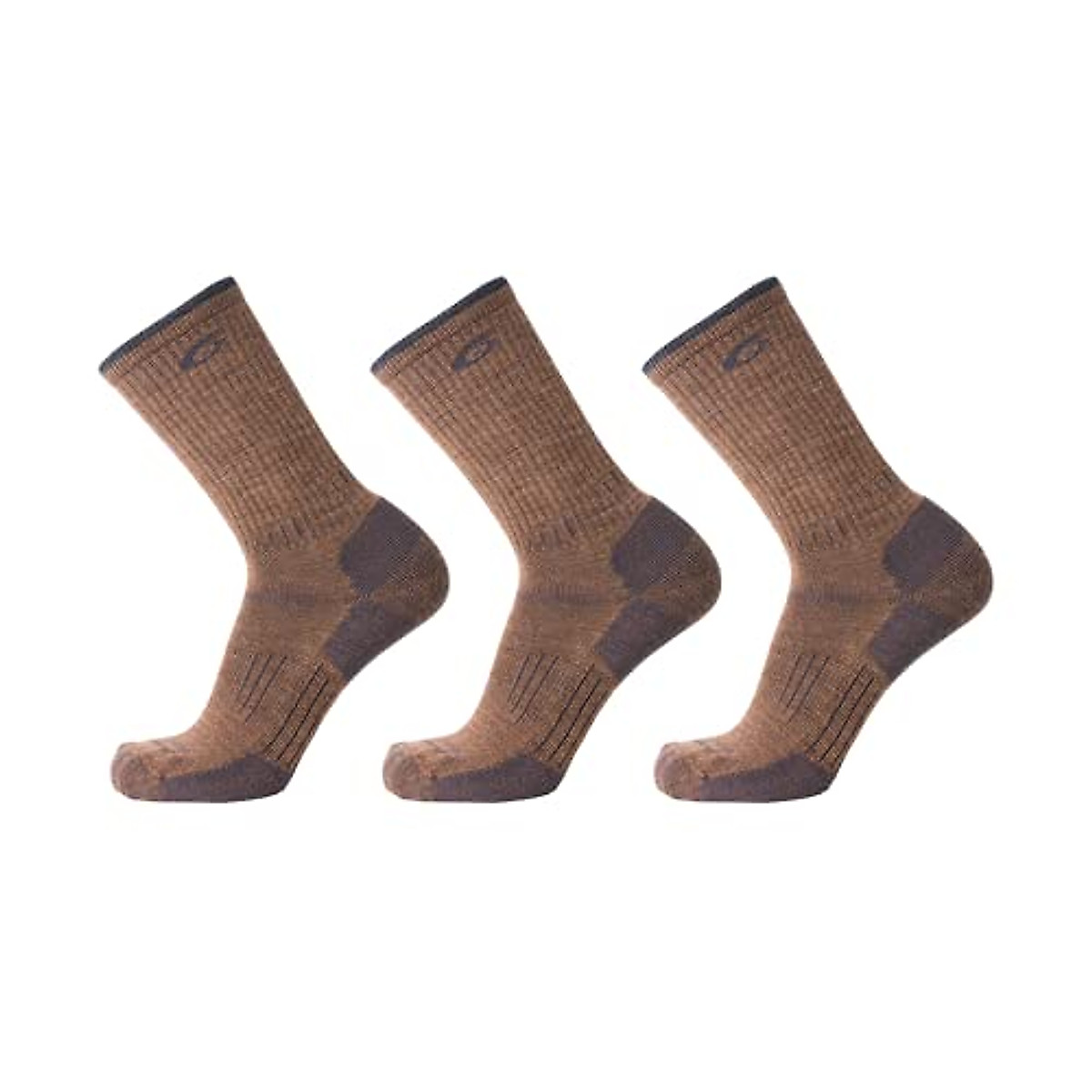 point6 37.5 Hiking Essential Light Crew 3-Pack (as1, alpha, l, regular, regular, Grey)