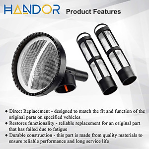 Handor 904-419 E5TZ9J306BA Fuel Tank Screen Sock Filter Fuel Pump Strainer Compatible with Fo-rd E350 E450 F250 F350 F450 F550 6.0 7.3L V8 Diesel, Replaces 4C4Z9365BA 4C4Z-9365-BA Fuel Pump Strainer