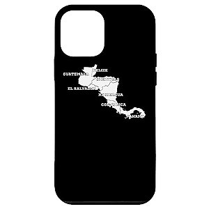 iPhone 12 mini central american Map, Central America Countries Map Tee Case