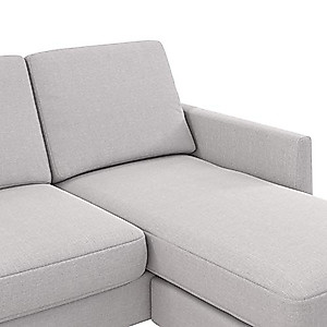 Mr. Kate Winston Sofa Sectional, Light Gray Linen