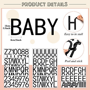 Dunzoom 134 Pcs DIY Letter Sign Sticker for Backdrop Customizable Happy Birthday Gender Reveal Sticker for Balloon Arch Decorations Make Your Own Letter Sticker Kit for Birthday Party Baby Shower