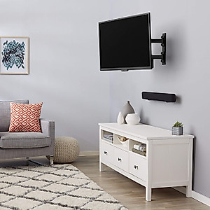 Amazon Basics Full Motion Articulating TV Monitor Wall Mount for 22-55 Inch TVs and Flat Panels up to 80 Lbs, Black