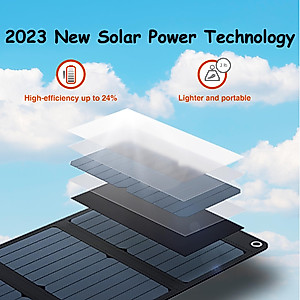 [2023 Red Dot Winner] YARD FORCE 21W & 13000MAH Solar Charger with Battery, Portale Solar Power Bank Built-in 3 in 1 Charging Cable, Qc 3.0 18w Fast Charging, Compatible with Phone, Android. LX PB21