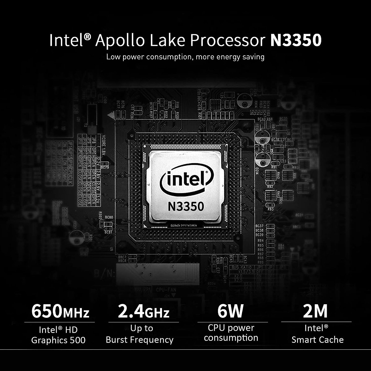 Beelink T4 Pro Mini PC, Intel N3350(Up to 2.4GHz), 4G LPDDR3 64G eMMC Mini Computer, Mini Desktop Computer Support Dual HDMI 4K Display Output/WiFi5/BT4/Gigabit Ethernet for HTPC/Office