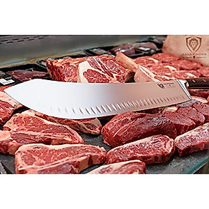 Dalstrong Bull Nose Butcher Knife - 14 inch - Gladiator Series Elite - High Carbon Premium German Steel - Black G10 Handle - Meat BBQ Knife - Sheath Included - NSF Certified