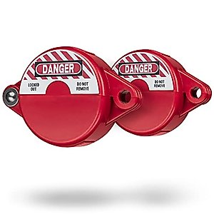 TRADESAFE Gate Valve Lockout - 2 Pack Valve Lockout Device for 1 inch to 2-1/2 inch Diameter Valve Handles, OSHA Compliant Lockout Tagout Valve for Professional and Industrial Use