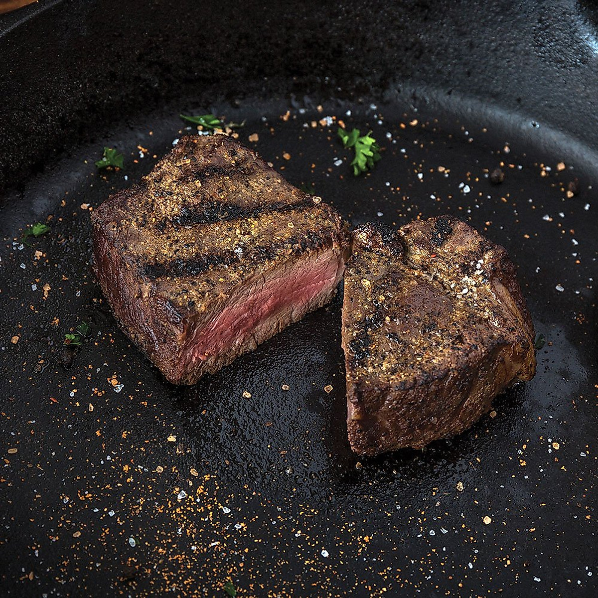 Nebraska Star Beef Aged Angus Top Sirloin, All Natural Hand Cut and Trimmed with Signature Seasoning, Gourmet Steak Gifts Delivered to Your Door, Premium Value, 3 Piece Set, 25oz