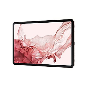 SAMSUNG Samsung Galaxy Tab S8 Android Tablet, 11' LCD Screen, 128GB Storage, Qualcomm Snapdragon, S Pen Included, All-Day Battery Ultra Wide Camera, DeX Productivity, Pink Gold (Renewed)