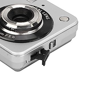 Digital Camera 4K, 4K Digital Camera 48MP 2.7in LCD Display 8X Zoom Anti Shake Vlogging Camera for Photography Continuous Shooting (Silver)