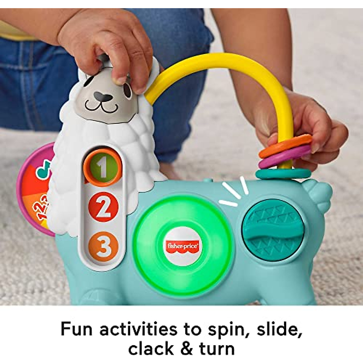 Fisher-Price Linkimals Learning Toy 123 Activity Llama With Interactive Music & Lights For Baby & Toddler Ages 9+ Months