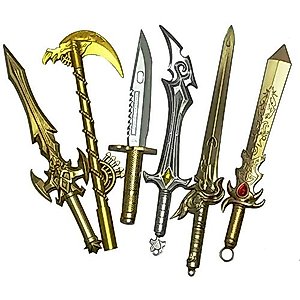 sencoo Gel Pens Black Ink Sword Pens Students Prize Children Gift Christmas Birthday Boy Present 6 pack
