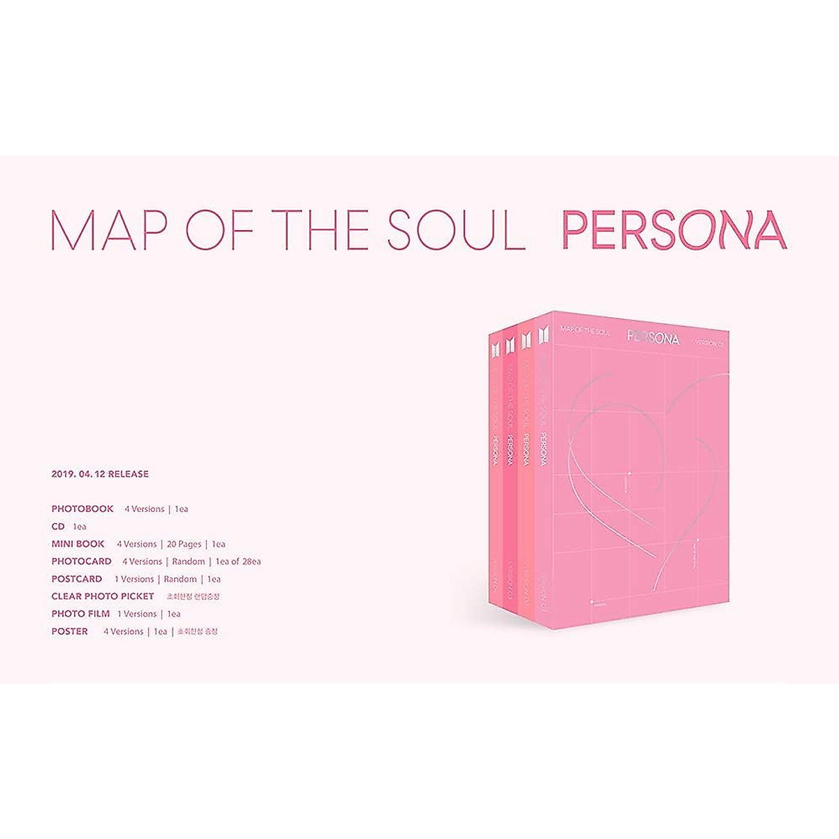 BTS Album - MAP OF SOUL : PERSONA [ 2 Ver. ] CD