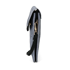 MKF Small Crossbody Cell Phone Purse Wallet for Women – PU Leather Cellphone Bag – Case with Shoulder Strap Beige