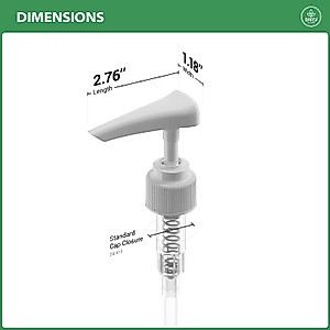 Pump for Shampoo Bottle 33.8 oz - 1-inch Neck Diameter, Suitable for Salon Liter Bottles, Lotion, and Conditioner - Durable Shampoo Pump, Shampoo Bottle Pump