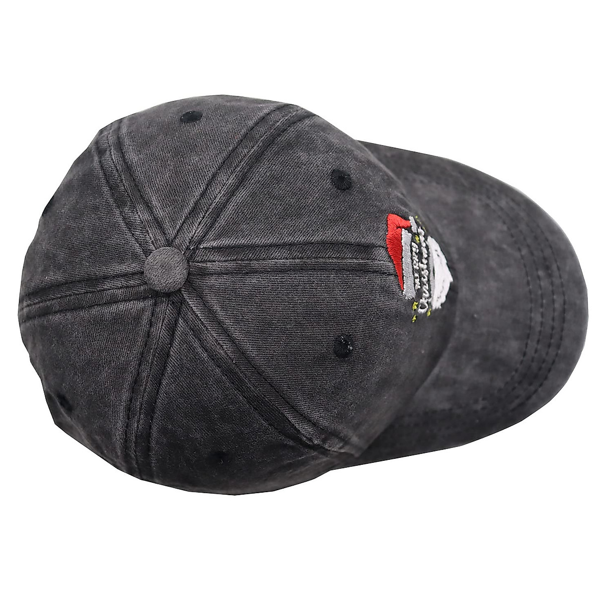 KKMKSHHG Merry Christmas Hat for Men Women, Funny Gifts, Embroidered Adjustable Denim Distressed Washed Santa Baseball Cap