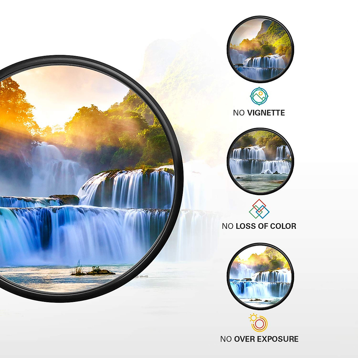 Polaroid Optics 77mm 3-Piece Filter Kit Set [UV,CPL,FLD,& Neutral Density] includes Nylon Carry Case – Compatible w/ All Popular Camera Lens Models