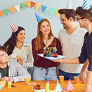 3D Pop Up Birthday Cards, Anniversary Card Happy Birthday Card Postcards Pop up Greeting Cards Birthday Gift Greeting Card for Women Men Kids Husband Wife Mom Dad Daughter Sister Friends (10 Years)