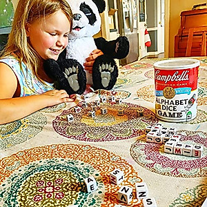 TDC Games Campbell's Alphabet Dice Game, Great for Party Favors, Travel Games, Family Games, Camping Games, Games for Family Game Night, Yard Games for Adults and Family