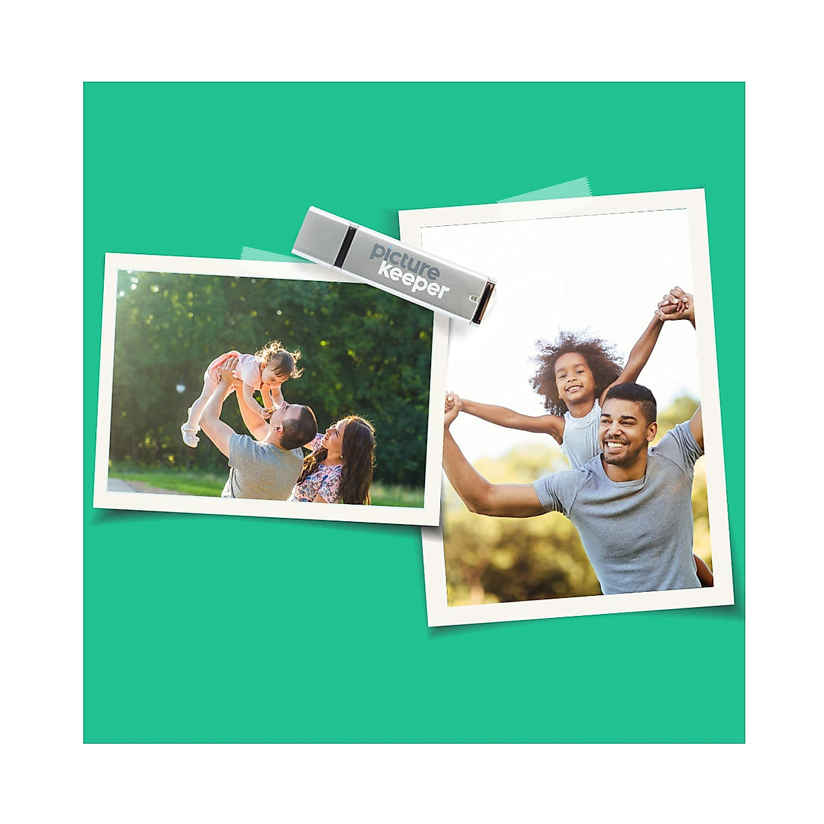 Picture Keeper Photo & Video USB Flash Drive for Mac and PC Computers, 8GB Thumb Drive