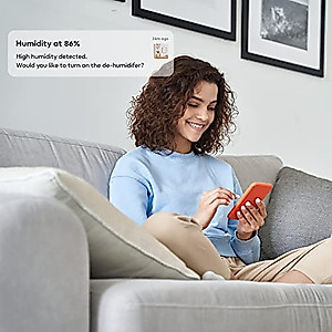 Centralite Temperature and Humidity Sensor - Monitors Room Climate - Detects High Humidity, Low Temperatures, Prevents Pipe Burst due to Freezing - Works with Smartthings, Hubitat, Ezlo, Vera, Zigbee