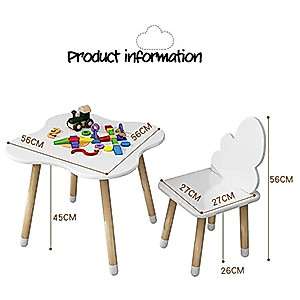 LIRUXUN Wooden Child Desk Chair Set Child Desk Activity Table Study Desk Painting Book Gift Child Dinner Table/Baby Picnic Table