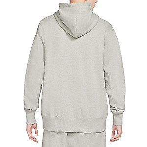 Nike Sportswear Men's Classic Fleece Pullover Hoodie (Medium, Grey Heather/Light Bone)