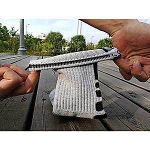 YQHMT Basketball Socks Men's Outdoor Athletic Crew Socks Cushioned Thick Sport Long Compression Socks 4 Pack