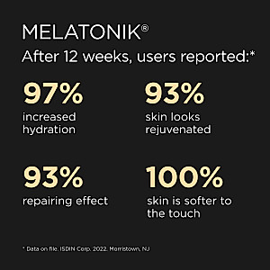 ISDIN Melatonik, Overnight Recovery Anti-Aging Benefits Night Serum, 3-in-1 Repairs, Restores and Brightens with Melatonin, Bakuchiol, Vitamin C…