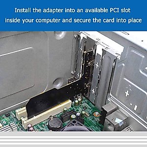 GODSHARK Internal USB 2.0 PCI Card, 5 Port (4 External & 1 Internal) PCI Expansion to USB 2 Adapter Hub Controller, High Speed 480Mbps for Desktop